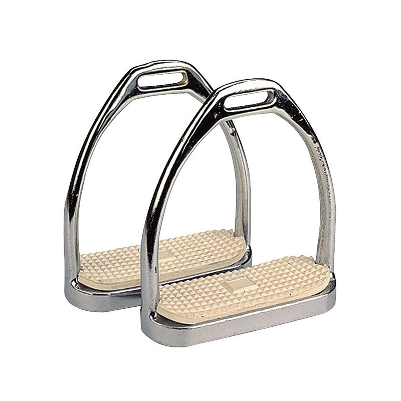 Etriers à couteaux acier chromé - Equipement selle