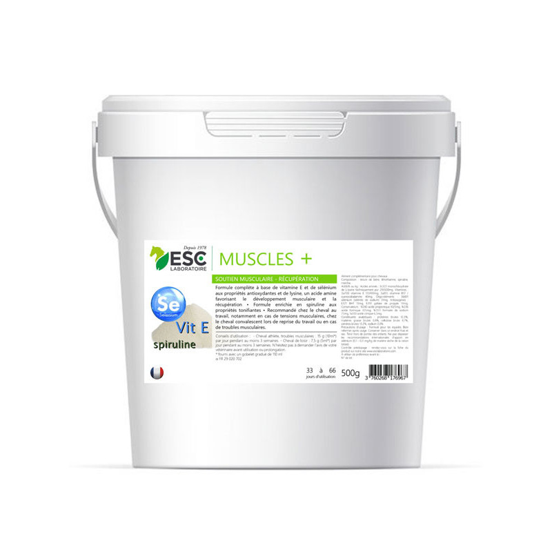 Complément Muscle + - Vitamine E, sélénium et lysine ESC